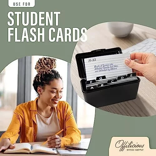 25 Pack 3x5 Inch Index Card Dividers Alphabetical Tabbed Index Cards ...