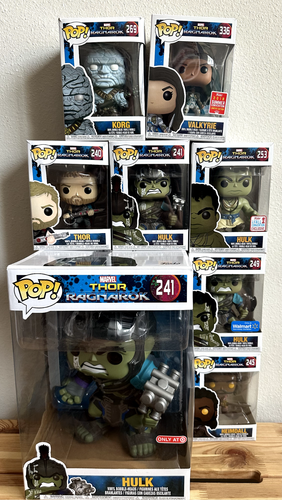 Funko POP! Disney Thor Ragnarok Lot (8) 10" Hulk Thor Korg Valkyrie ...