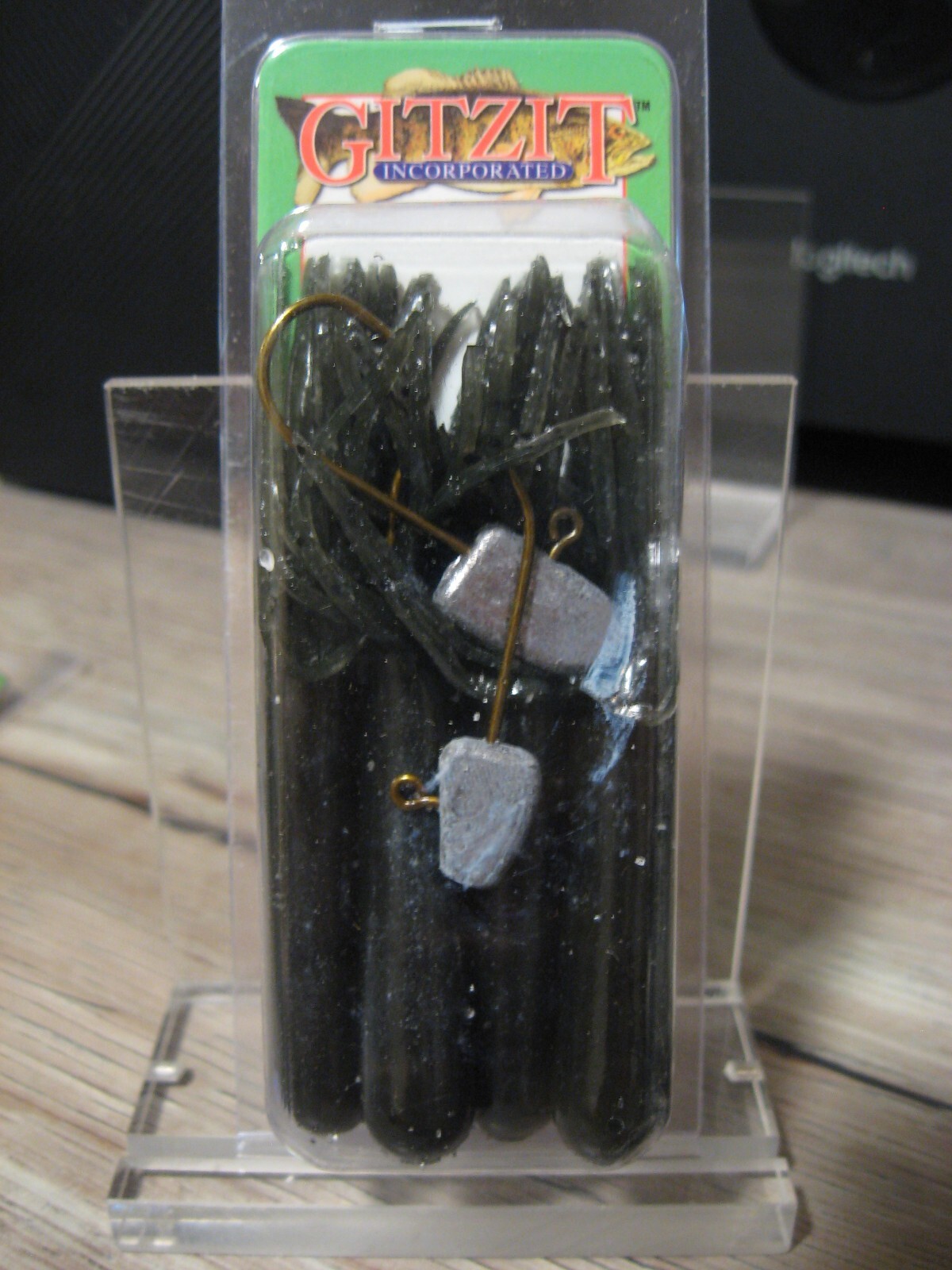 4 GitZit 3.5" Fat Tubes & 2 Weighted Hooks Soft Plastic Fishing Baits ...