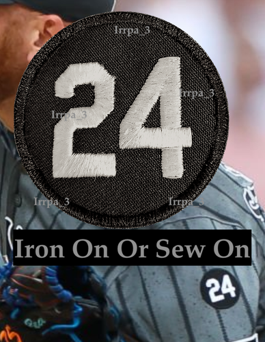 Willie Mays #24 Patch Memorial New York Mets baseball jersey City ...