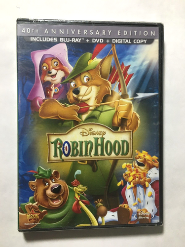 Disney's Robin Hood 40th Anniversary Edition *New Sealed* (Blu-ray ...
