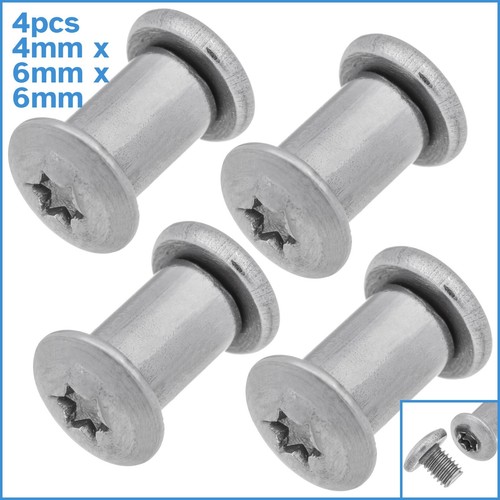 4pcs 4mm x 6mm x 6mm Knife Handle Screw Rivet Fastener Torx Bolt ...