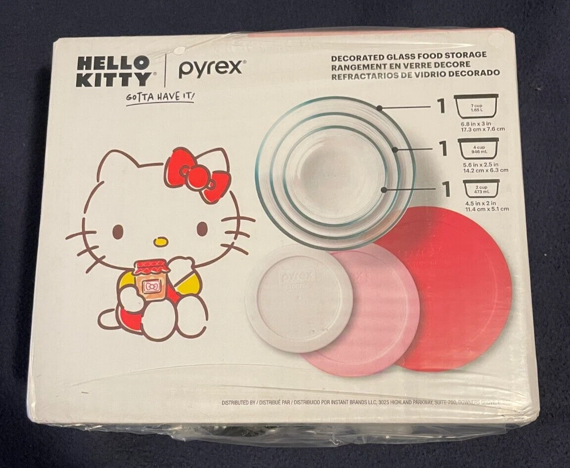 Pyrex 10 Piece Glass Food Storage Set Hello Kitty Prices Sale | www ...