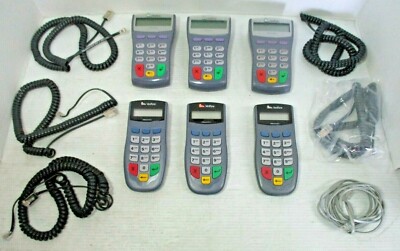 Lot of 6 VeriFone PINpad 1000SE Electronic PIN PAD with Cords Cables ...
