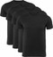 Mens 1/2/4 Pack T-Shirt Black Plain Cotton T-Shirts Tee Crew Neck Size ...