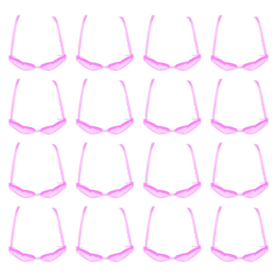 60 Pcs Mini Glasses Plastic Sunglasses Heart Shaped Eyewear Craft ...