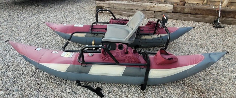 Wilderness Colorado Inflatable Pontoon Boat W/ Motor 1-Person Classic ...