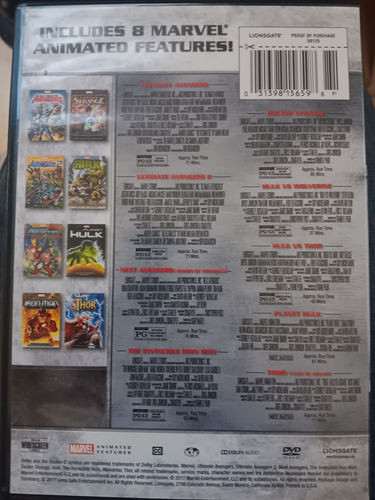 Marvel Animated Features: 8-Film Complete Collection (DVD) | eBay
