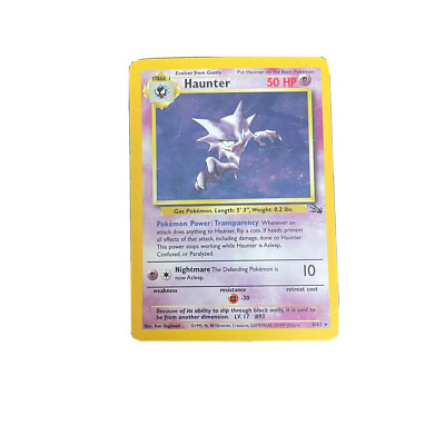Pokémon TCG Haunter Fossil 6 Holo 1st Edition Holo Rare | eBay