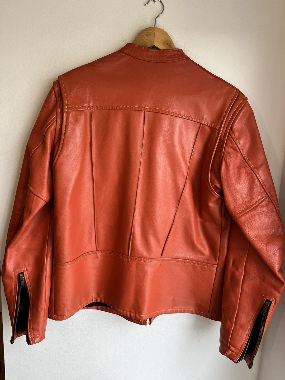 FS: 1960s/70s Orange Cal Leather Cafe Racer | The Fedora Lounge