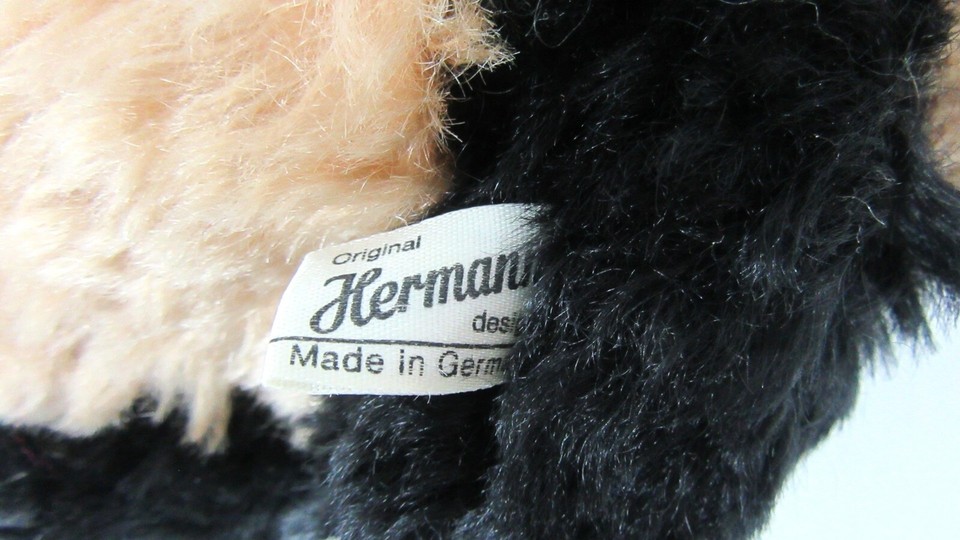 VINTAGE HERMANN GERMANY PLUSH PANDA BEAR ULLA HERMANN ARTIST JOINTED 9 ...
