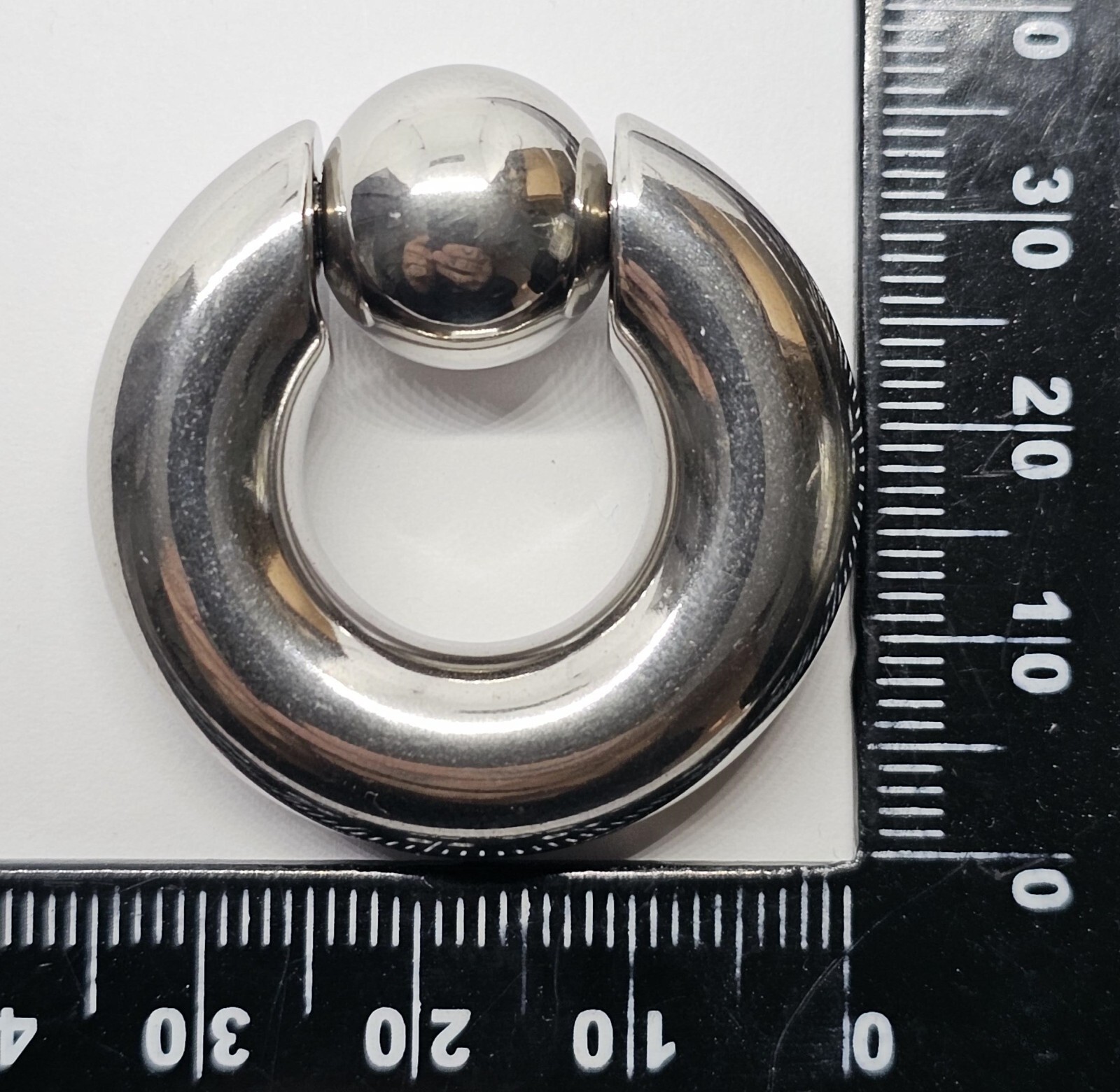 Easy Fit Heavy 35mm BCR CBR Ring 00g (10mm) 14mm Ball Closure PA Prince ...