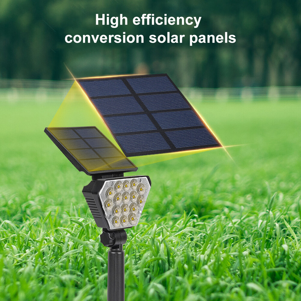 LED Ground Light 2 Lighting Modes Solar Atmosphere Light Garden ...