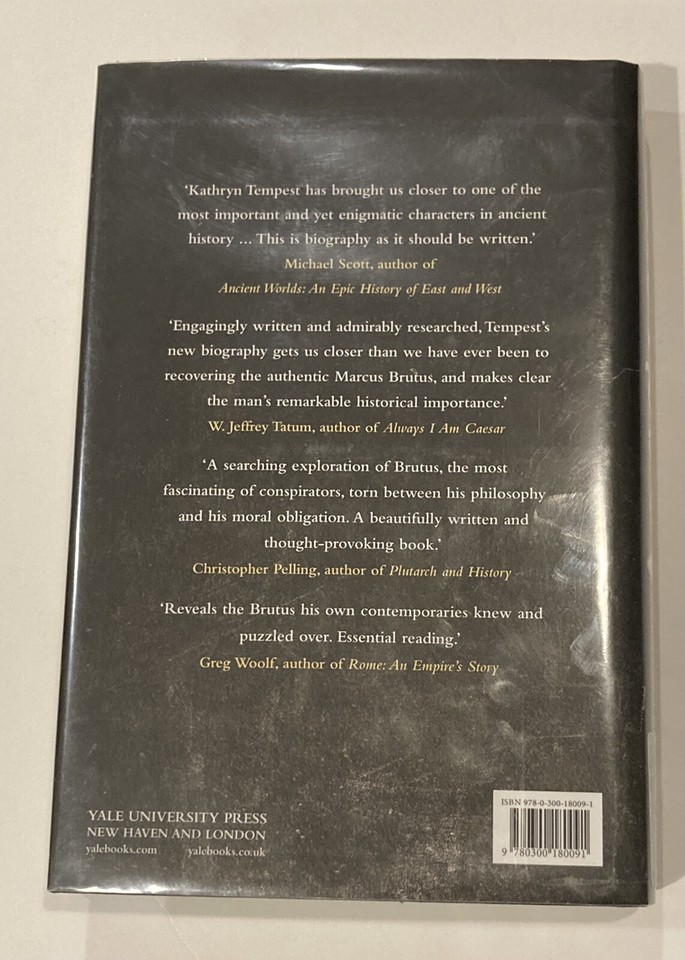 Brutus Book The Noble Conspirator Hardcover By Kathryn Tempest ...