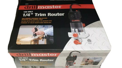 Drill Master 1/4 in Trim Router 2,4 Amp ,120v | eBay