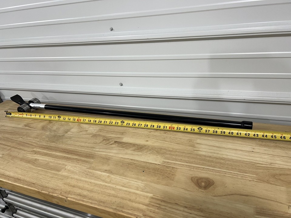 Johnson Bar, Pry lever Bar Heavy Duty w/ Wheels 42” Handle, J-Bar, safe ...