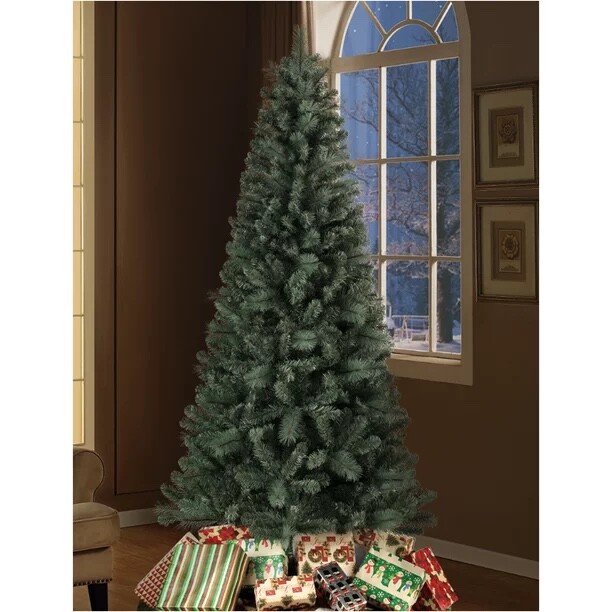 Holiday Time 7-Foot Un-Lit Artificial Stanford Spruce Christmas Tree ...