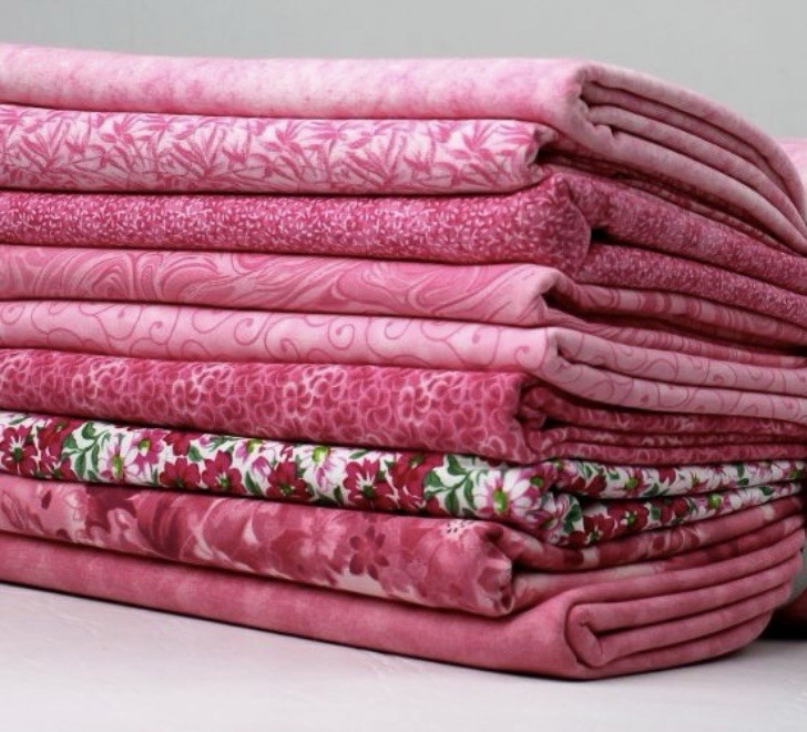 108 piece ALL PINK charm pack 5" squares cotton 9 Designs | eBay