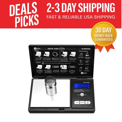 Sleek Mini Digital Scale - 200g x 0.01g for Precise Weighing - Portable ...