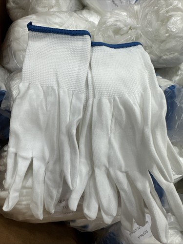 36Pairs White polyester Gloves for Eczema and Dry Hands - Breathable ...