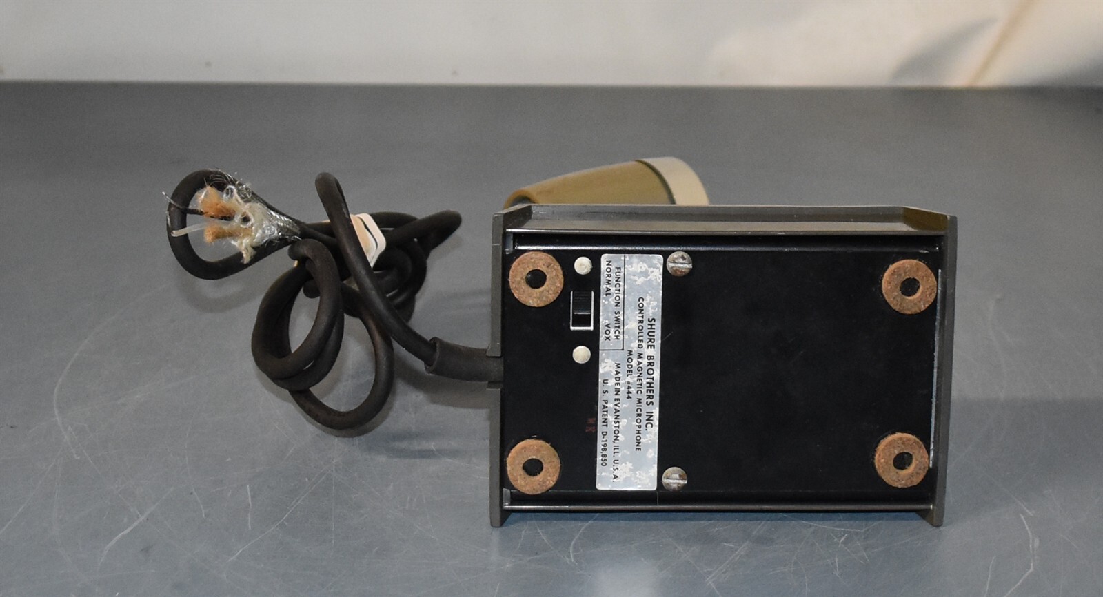 SHURE 444 DESKTOP MICROPHONE! USA HIGH IMPEDANCE ELEMENT!! | eBay