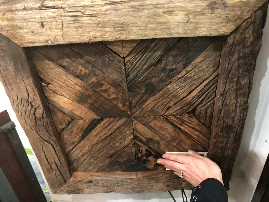 Rustic Wood Panel Wall