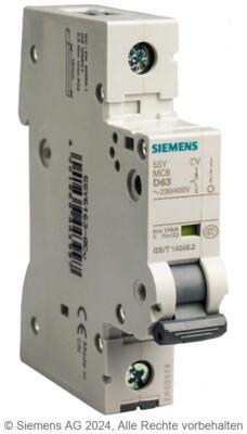 Siemens Leitungsschutzschalter Typ 5SY4104-8 CV / 5SY41048 / 1P 230 ...