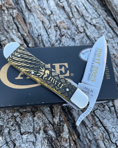 CASE XX *h SFO 2023 NWTF NATURAL DROP POINT RUSSLOCK KNIFE KNIVES | eBay