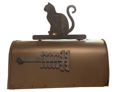 Cat Mailbox Topper Raw Metal Unfinished *MAILBOX NOT INCLUDED TOPPER ...