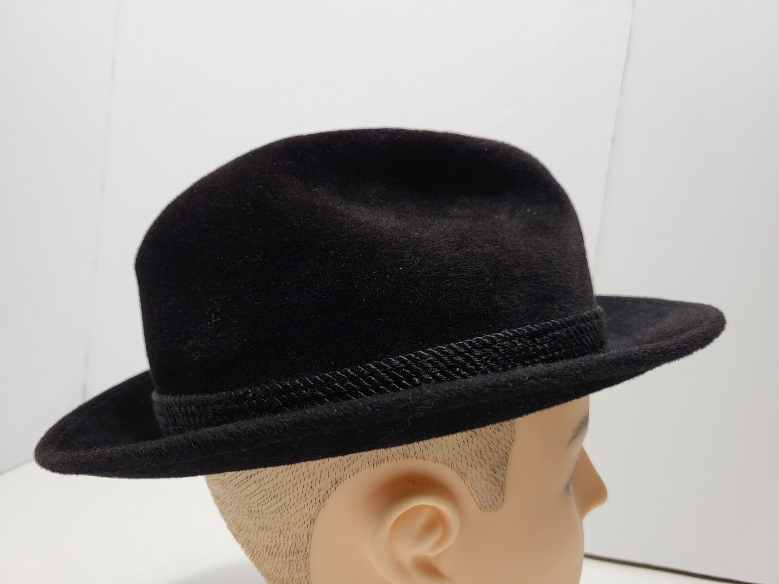 Vintage Chapeau Flechet Fedora Hat Black Fur Felt Siz… - Gem