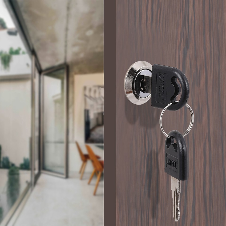 6 Packs Cabinet Cam Locks Set Keyed Alike Secure Drawer File RV Locks ...