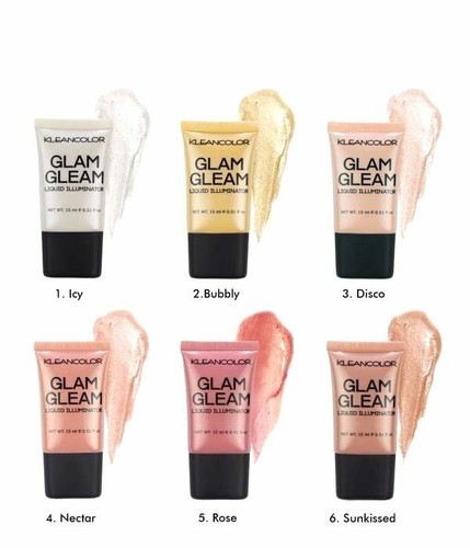KleanColor Glam Gleam Liquid Glow Illuminator - Shimmer - Smooth - 6 ...