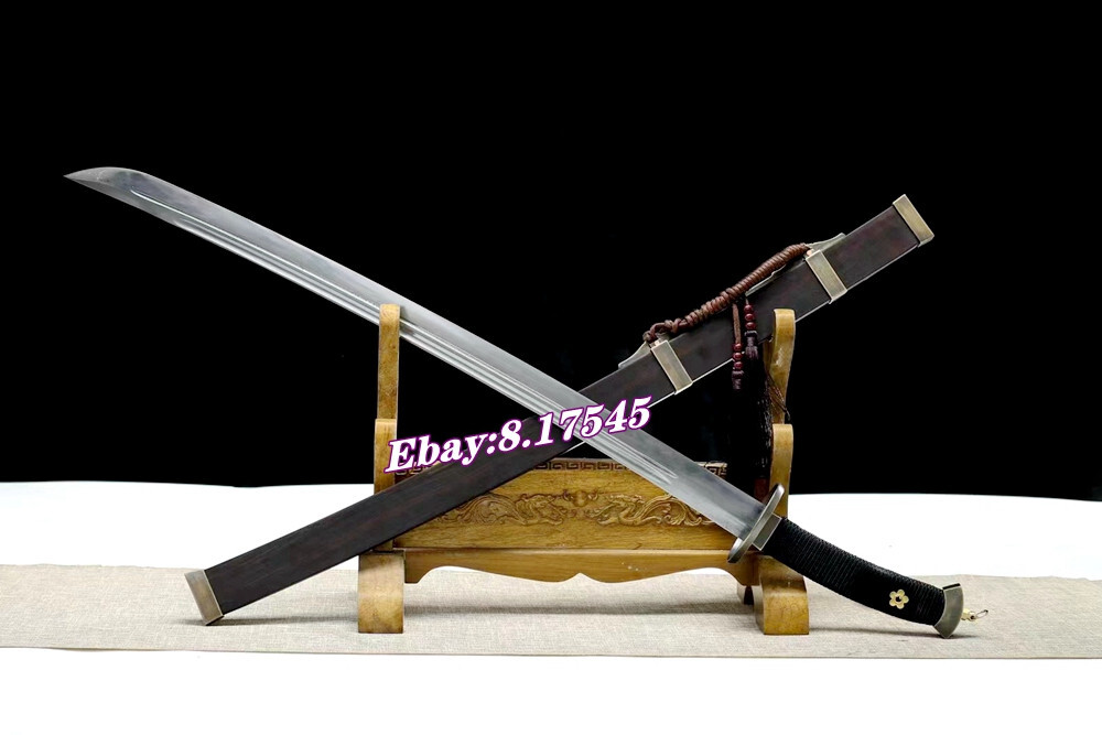 Qing Dynasty Saber Battle Knife Chinese Da Dao Damascus Steel ...