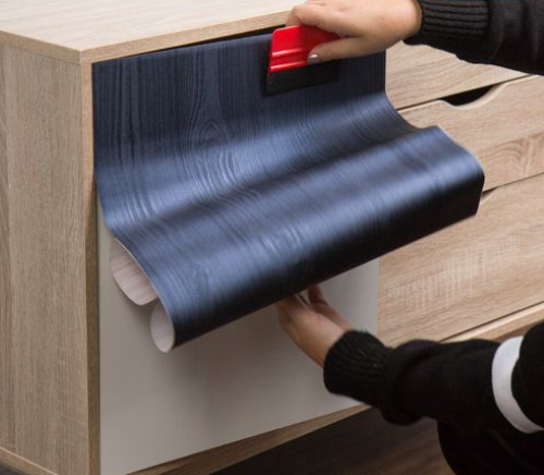 1.5mX 67cm DC FIX QUADRO NAVY BLUE STICKY BACK PLASTIC SELF ADHESIVE ...