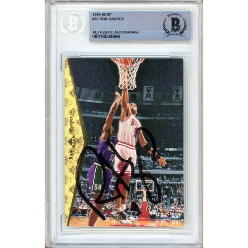 1994 Upper Deck SP Basketball Ron Harper Auto Chicago Bulls Signed BAS ...