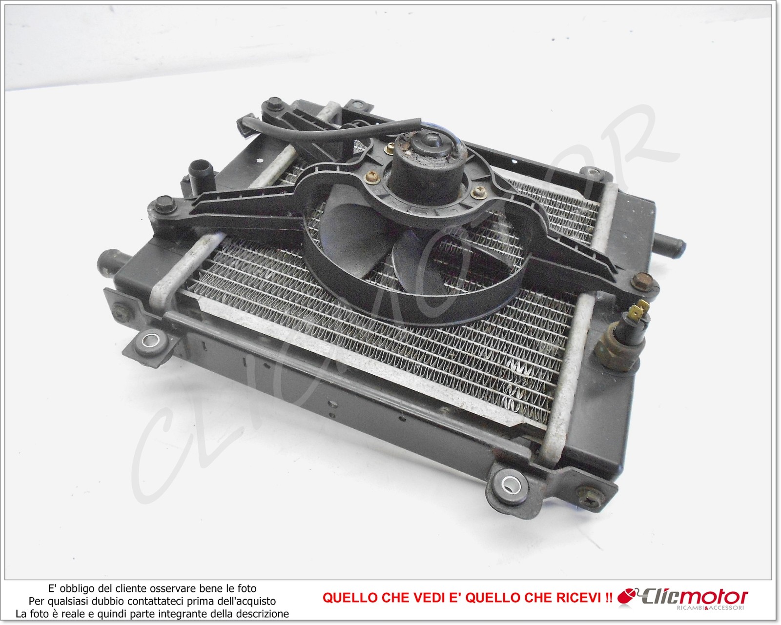 Radiator + Electric Cooling Fan Original for Kymco Xciting 250 Year ...