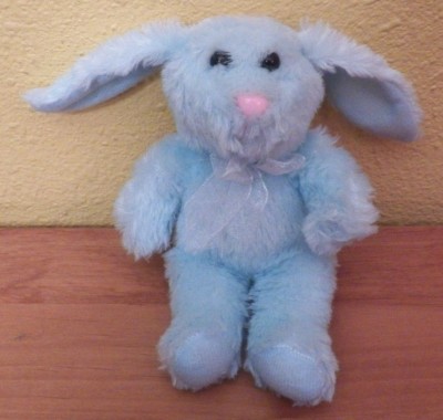 Baby Blue Bunny Rabbit Plush 7.5" EUC | eBay