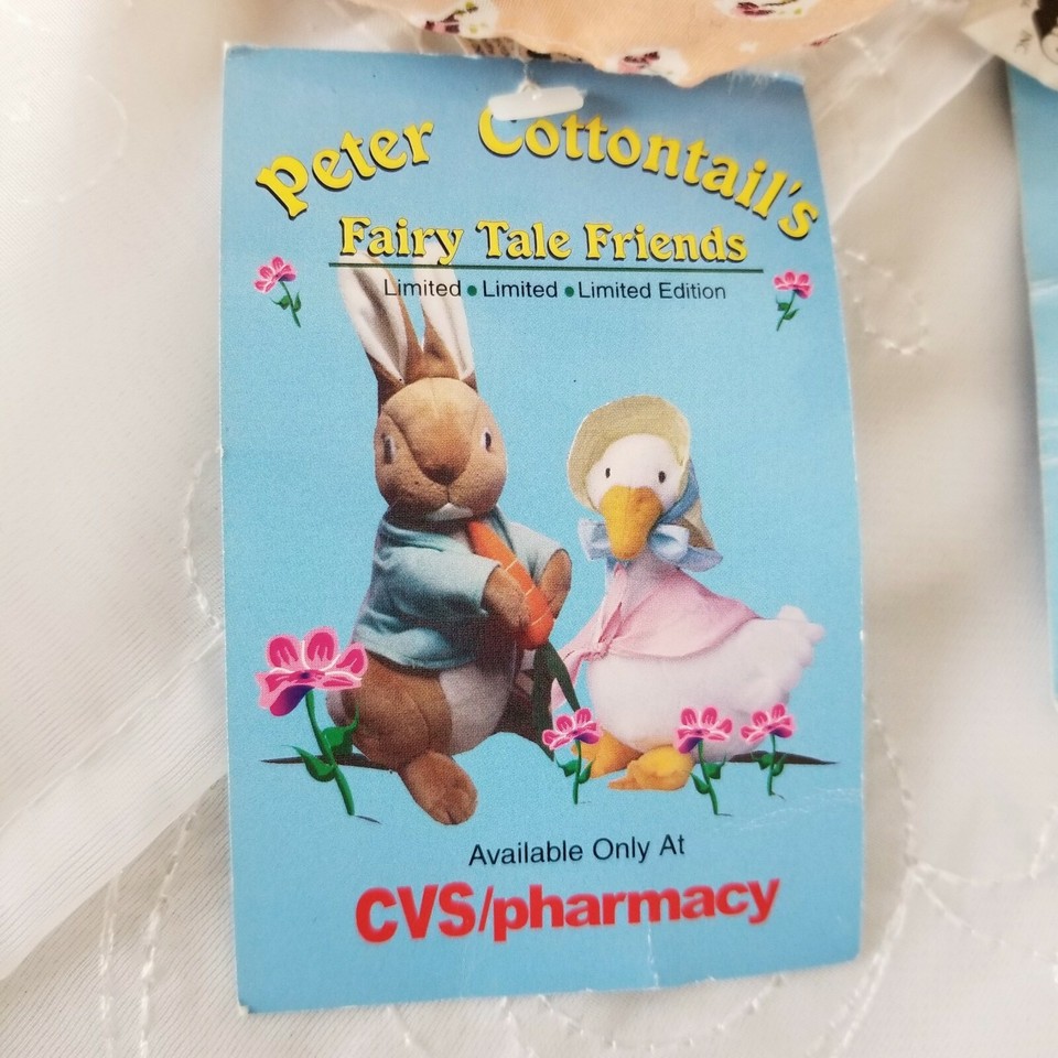 Peter Cottontail & Mrs. Cottontail Plush Rabbits Fairy Tale Friends ...