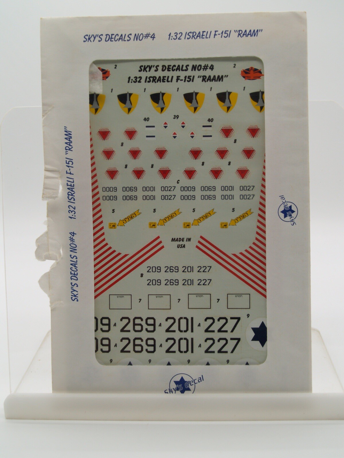 Sky's Decals 1/32nd Scale Israeli F-151 RAAM Decal Sheet No. 4 | eBay
