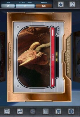 Star Wars Card Trader - Digital A Long Time Ago Epic Chrome Bronze Reek ...