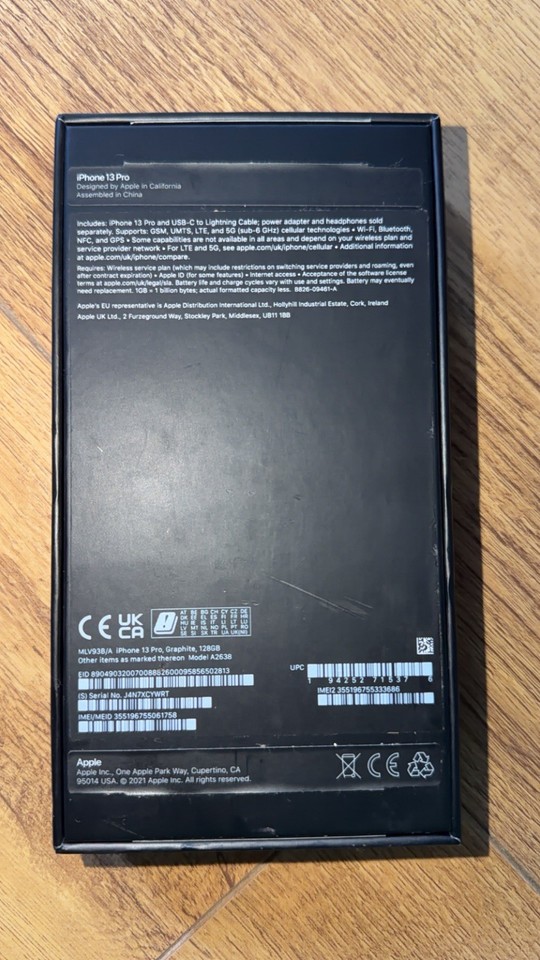 iPhone 13 Pro Graphite 128GB Unlocked 194252715376 | eBay UK