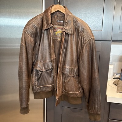 VTG Wilson Adventure Bound Leather Jacket Thinsulate Thermal Insulation ...