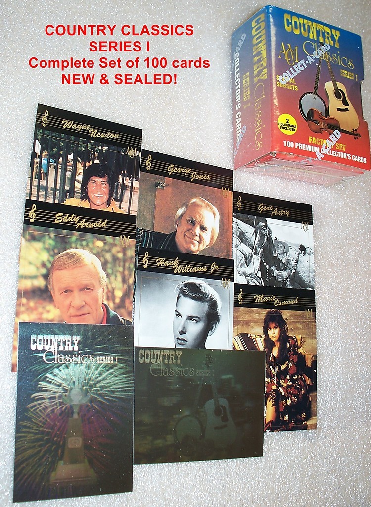 COUNTRY CLASSICS Series I Complete Sealed Set Trading Cards Autry ...