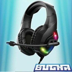 NEW Bugha exclusive LED gaming headset w/ boom mic, 3.5mm aux-in + PC ...