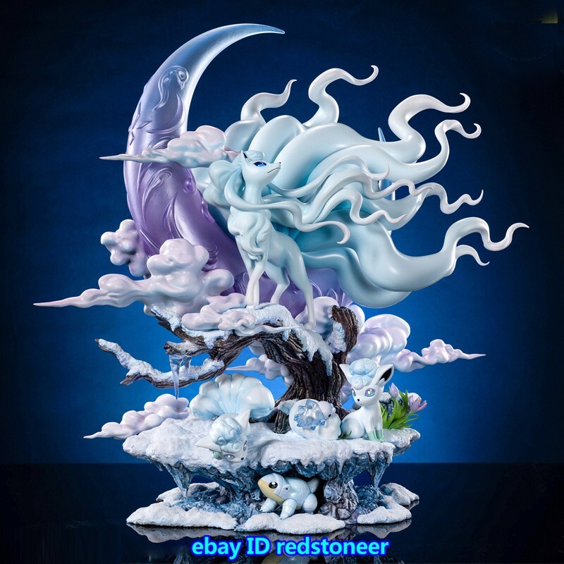 Moon Shaoow Studio Vulpix&Ninetales Statue Figure Sandshrew Resin Model ...