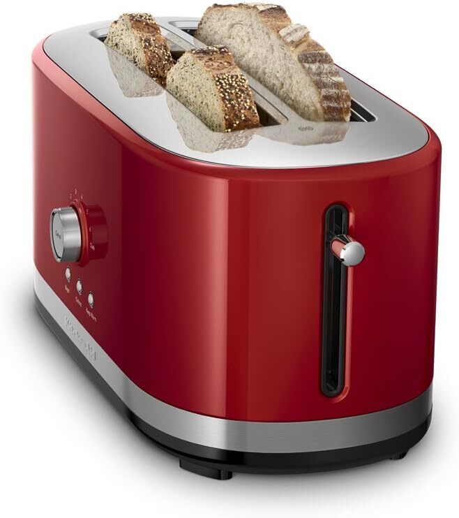 KitchenAid KMT4116ER 4 Slice Long Slot Toaster with High Lift Lever ...
