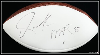 Baltimore Ravens Derrick Mason Signed Authentic Autographed Football ...
