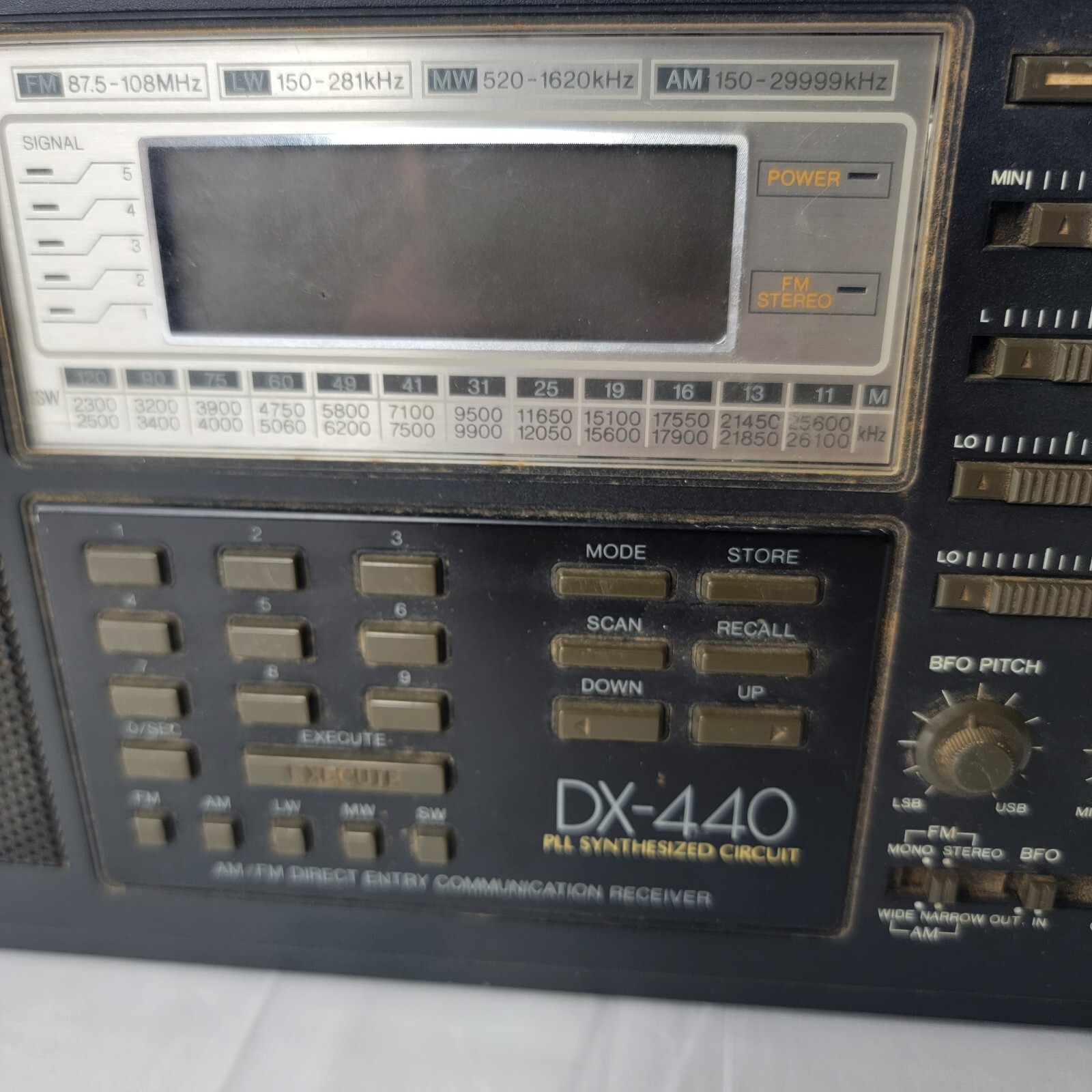 Realistic DX-440 Short Wave AM/FM Radio Receiver As Is For Parts | eBay