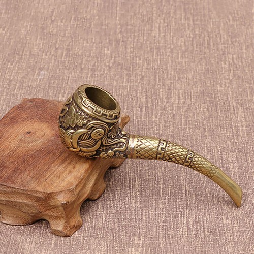 Retro Pure Copper Buddhist Filter Smoking Pipe Creative Tobacco ...