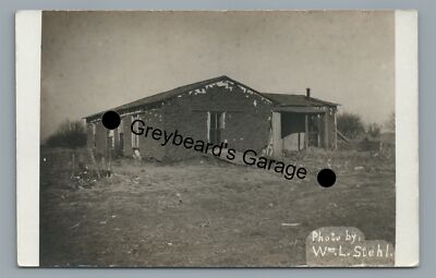 RPPC Cramer Sod House SMITHFIELD NE Nebraska Gosper County Real Photo ...
